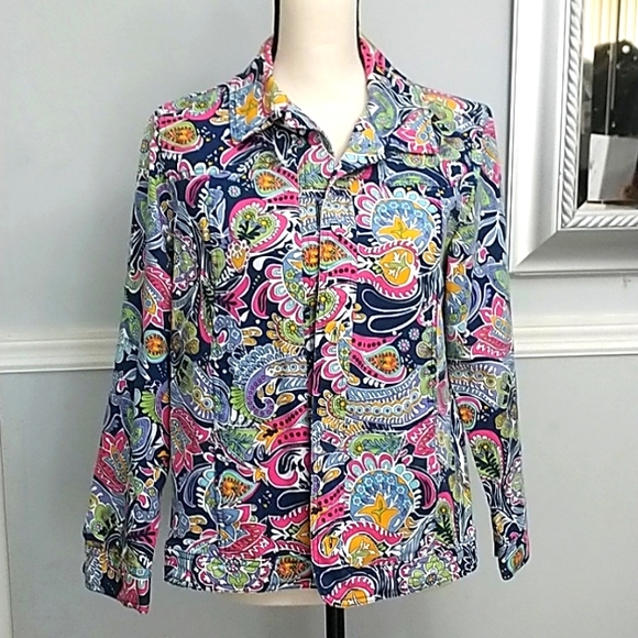 Koret | Jackets & Coats | Koret Womens Colorful Strech Button Down ...